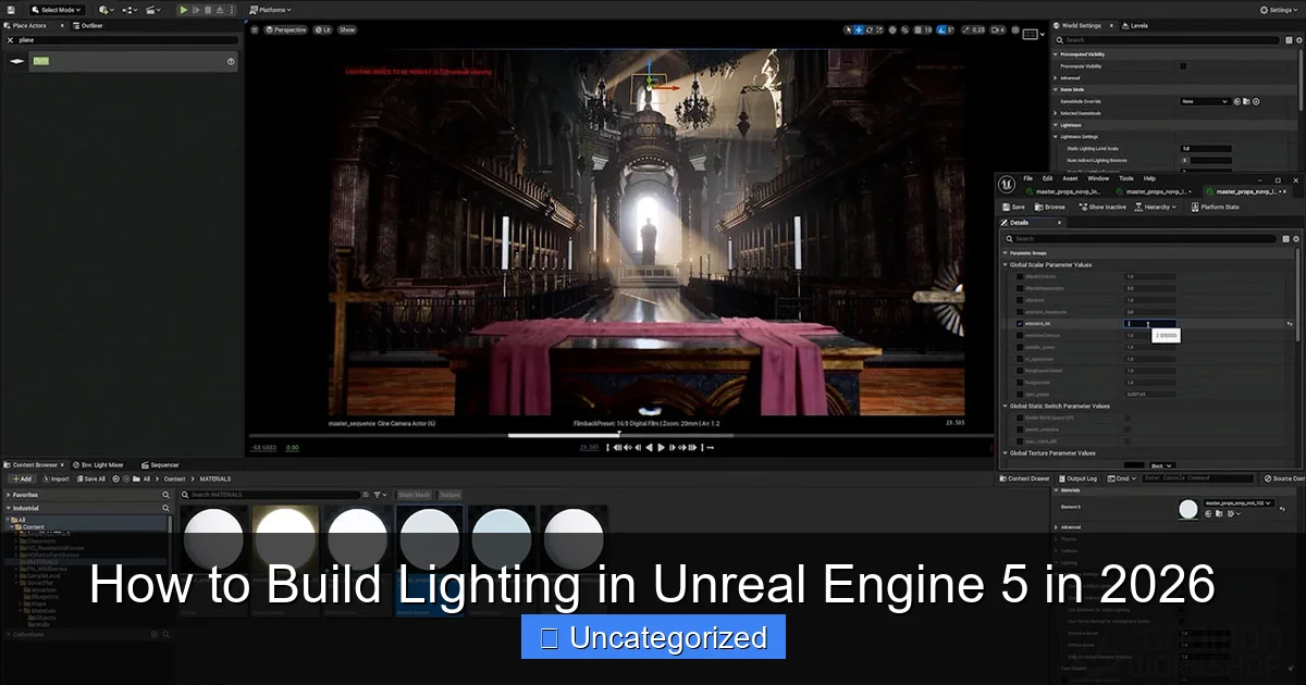 How to Build Lighting in Unreal Engine 5 in 2026 - enginelightfixers.com