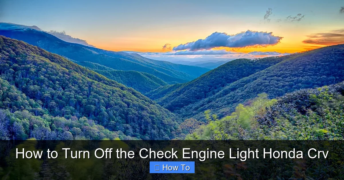 How to Turn Off the Check Engine Light Honda Crv - enginelightfixers.com