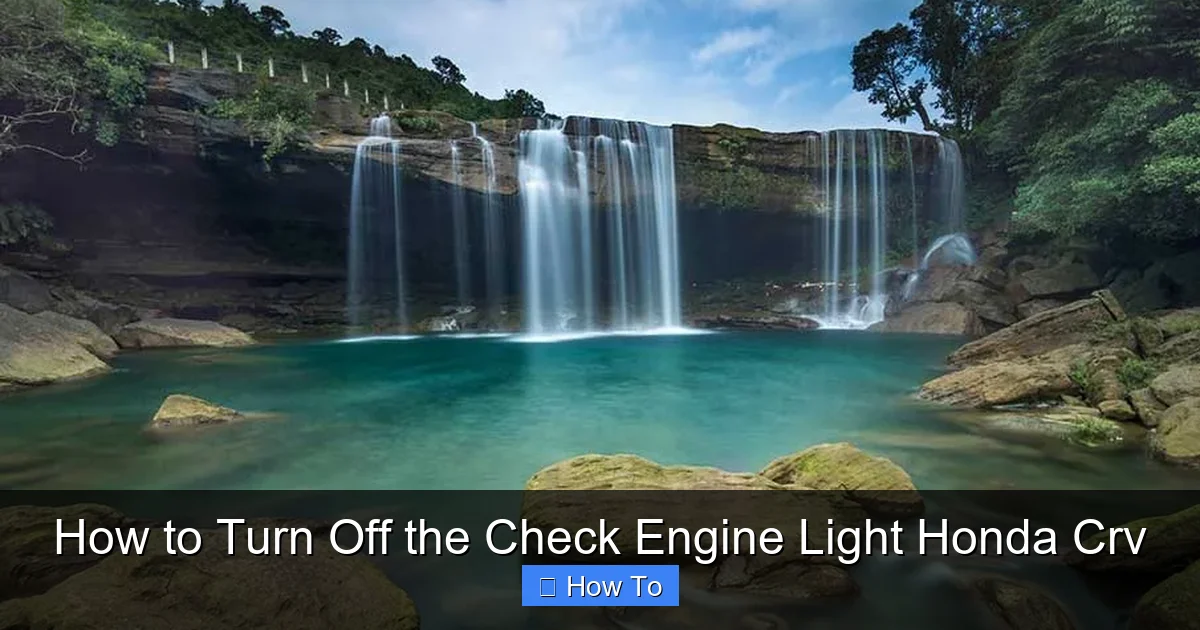 How to Turn Off the Check Engine Light Honda Crv - enginelightfixers.com